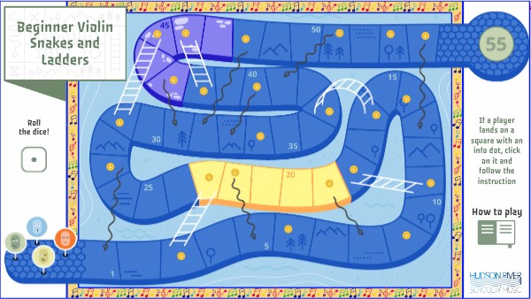 HRSM BEGINNER VIOLIN SNAKES AND LADDERS PRACTICE GAME