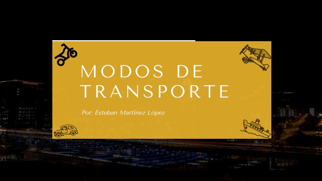 Modos de transporte