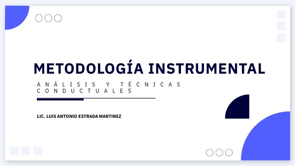 METODOLOGIA INSTRUMENTAL | Genially