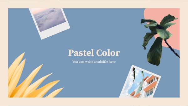 PASTEL COLOR PRESENTATION | Genially