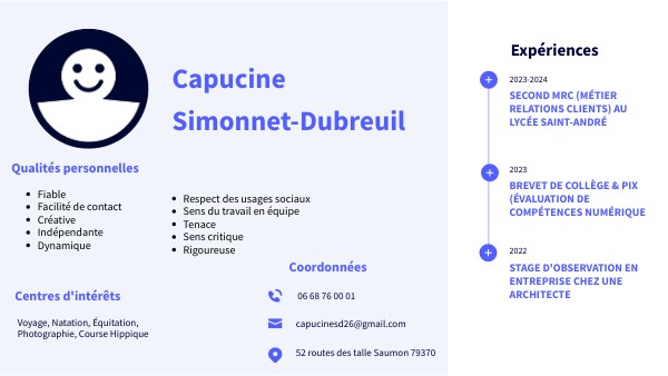 CV Capucine Simonnet-Dubreuil