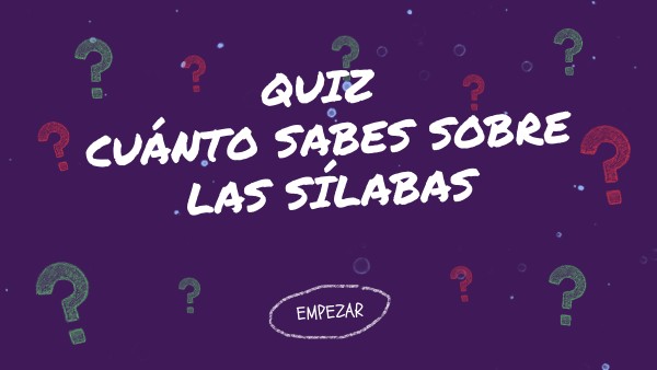 QUIZ CUÁNTO SABES
