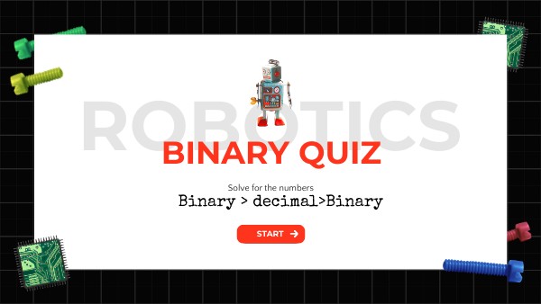 Binary Quiz | Genially