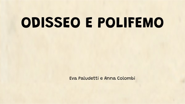 Polifemo odisseo