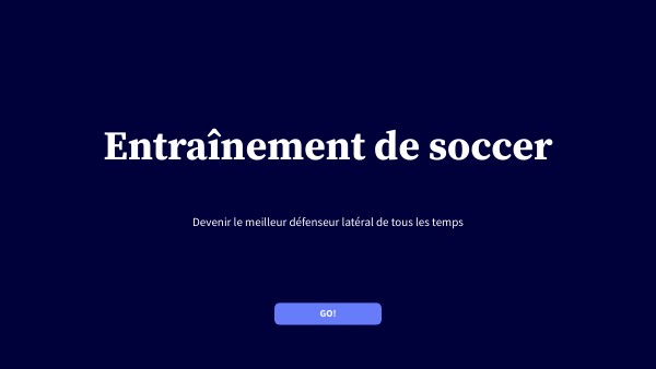 PP programme d'entrainement | Genially