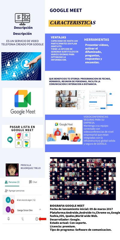 INFOGRAFIA DE GOOGLE MEET | Genially
