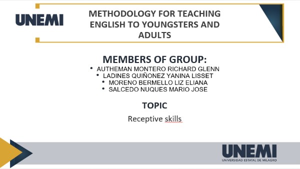 Receptive skills | Genially