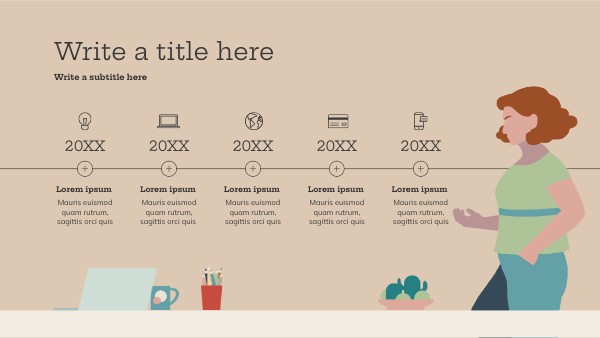 ILLUSTRATED CORPORATE TIMELINE | Genially