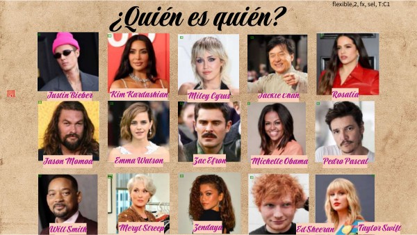 Quién es quién - Clase de ELE