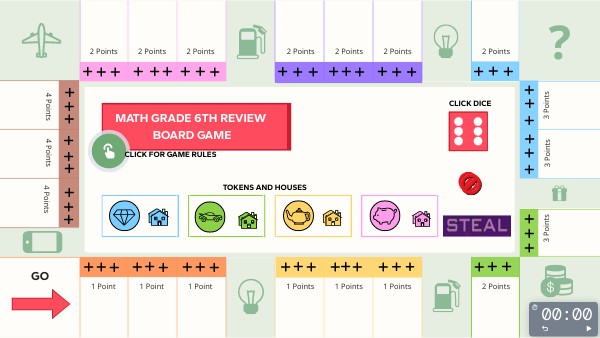 Math 6th Grade Review Game | Genially