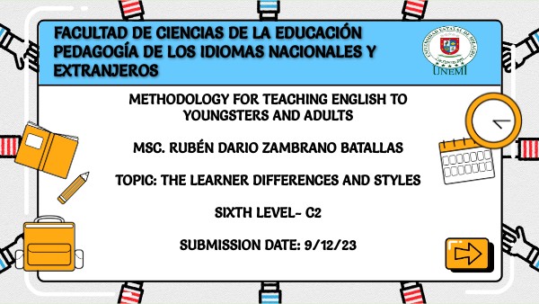 Research the learner differences and styles | Genially