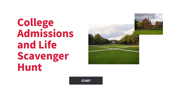 College Insider Scavenger Hunt