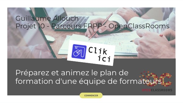 Présentation Projet 10 OCR Plan de formation de formateurs | Genially
