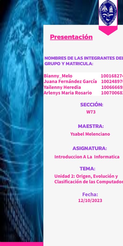 Actividad Unidad 2 Grupo | Genially