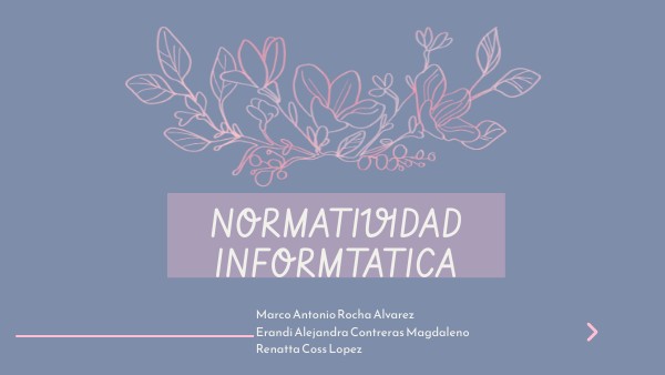 PRESENTACIÓN normatividad informatica | Genially
