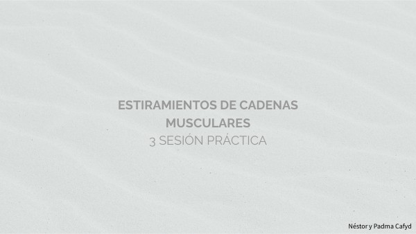 E´ Cadenas musculares Padma y Néstor