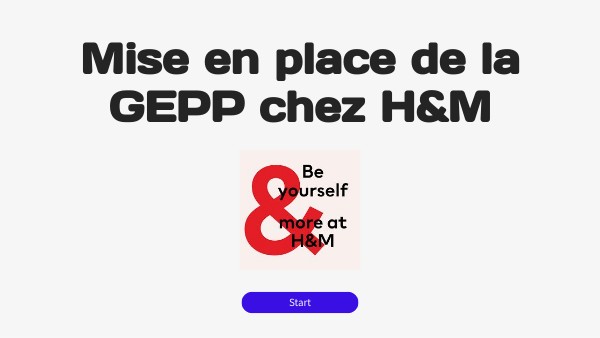 GEPP chez H&M | Genially