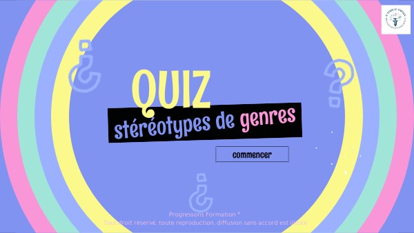 M6 - vrai/faux - Stéréotypes de genre | Genially