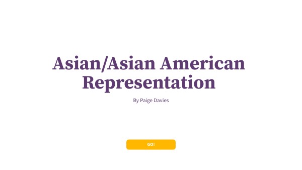 Asian/Asian American Representation