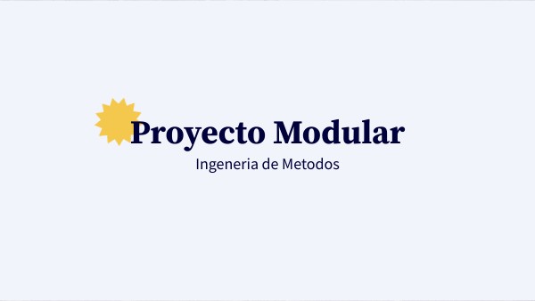 PROYECTO MODULAR | Genially