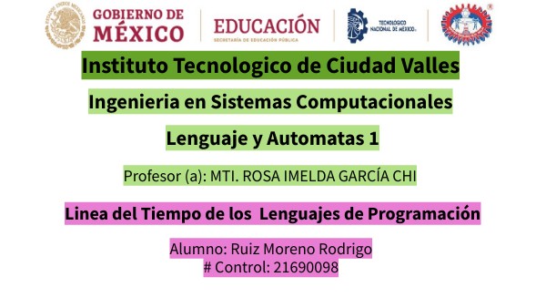 Línea del tiempo de los Lenguajes de Programación | Genially