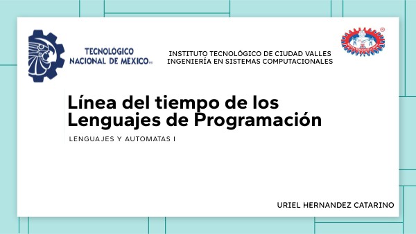 Línea del tiempo de los Lenguajes de Programación