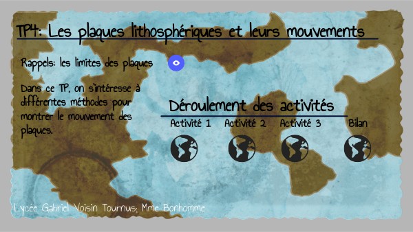 TP4 plaques lithosphériques | Genially