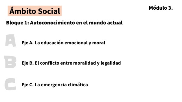 Los Cristianos. ÁMBITO SOCIAL Bloque I.