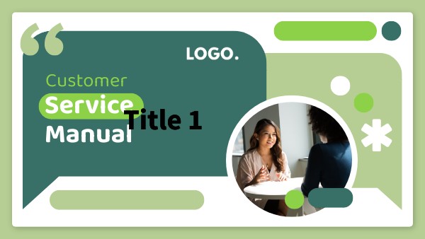 Customer service manual | Genially