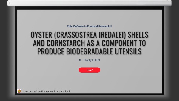 TITLE DEFENSE PRESENTATION | Genially