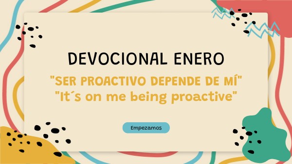 DEVOCIONAL ENERO | Genially