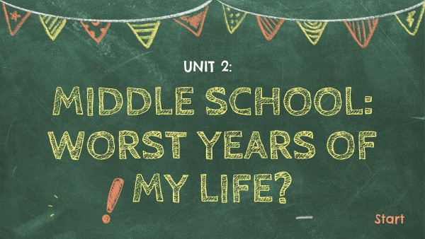 YEAR 9_UNIT 2_WORST YEARS OF MY LIFE? | Genially