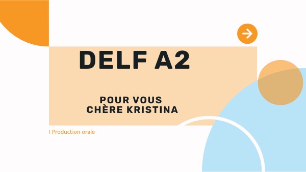 Production Oral A2 | Genially