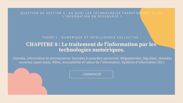 1STMG - SDGN - TH2 - TD chapitre 8 | Genially