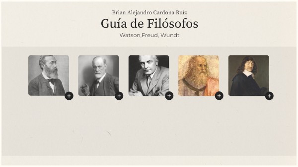 Guía Filósofos (Watson, Freud, Wundt)