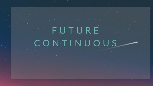Future Continuous | Genially