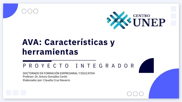 AVA Características y herramientas | Genially