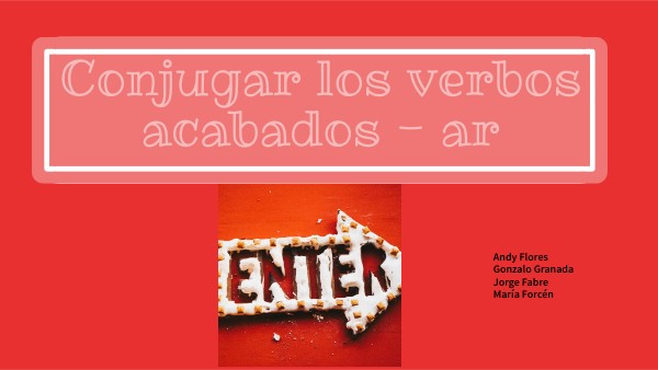 VERBOS -AR