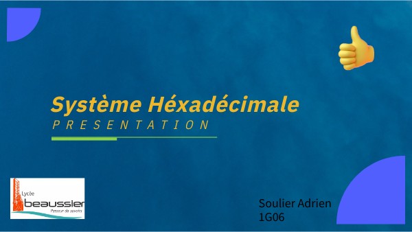Code Hexadécimale | Genially