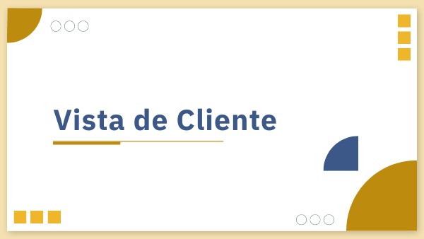 Vista de cliente