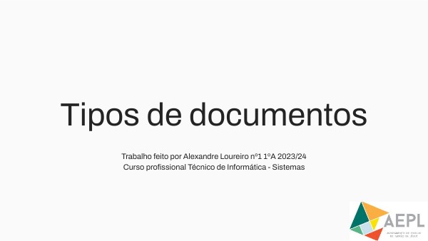 Tipos de documentos | Genially