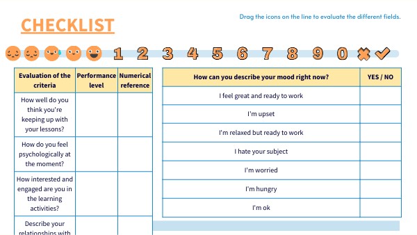 EDUCATION CHECKLIST | Genially