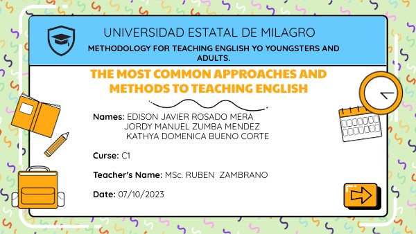 Methods and approachs in Learning | Genially