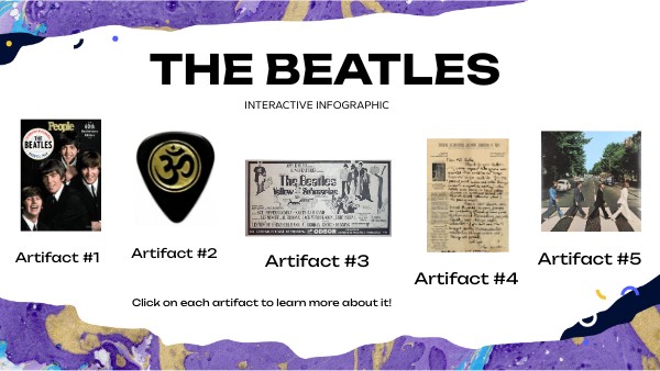 The Beatles Interactive Infographic | Genially