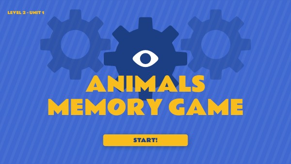 MEMORY GAME - LEVEL 2 UNIT 1