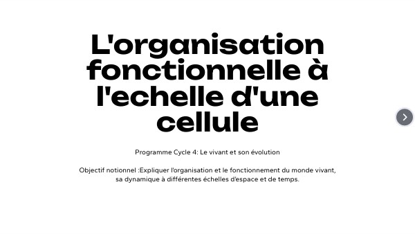 Interactive cell poster | Genially