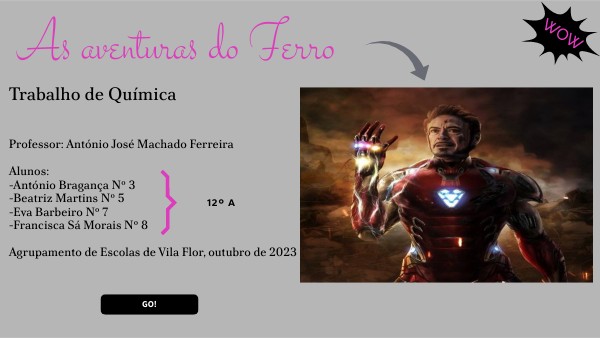 As Aventuras Do Ferro | Genially