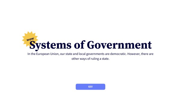 Systems of government