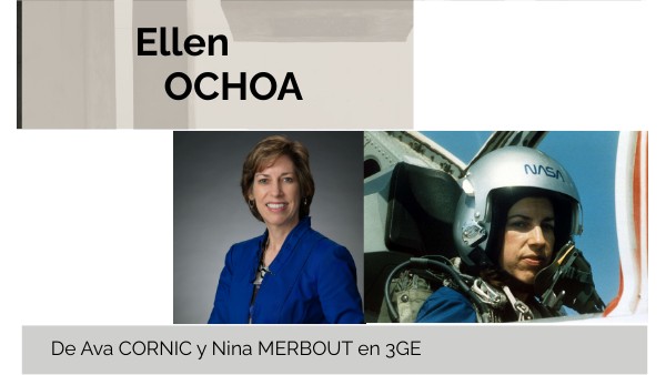 Ellen OCHOA, Ava CORNIC y Nina MERBOUT en 3G