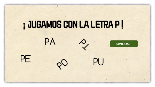 Jugamos con la P
